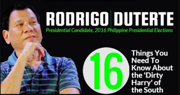 INFOGRAPHIC: 16 things you need to know about Rodrigo Duterte - The ...