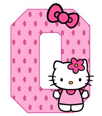 Kits imprimibles gratis : Números de Hello Kitty