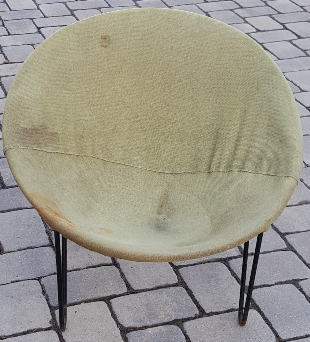 Mid Century Iron Frame Hoop Chair