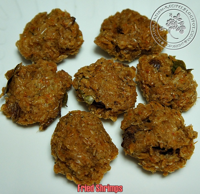 HomeKreation - Kitchen Corner: Fried Shrimps (Udang Geragau Goreng)