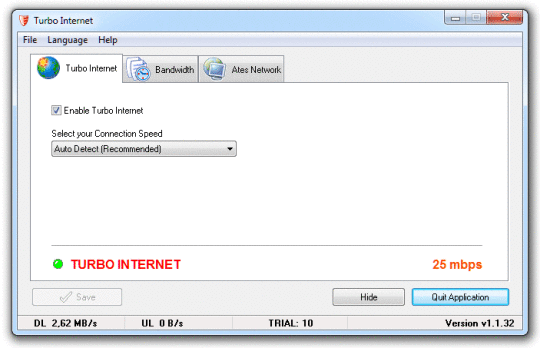 Turbo Internet 2.1.16 Key