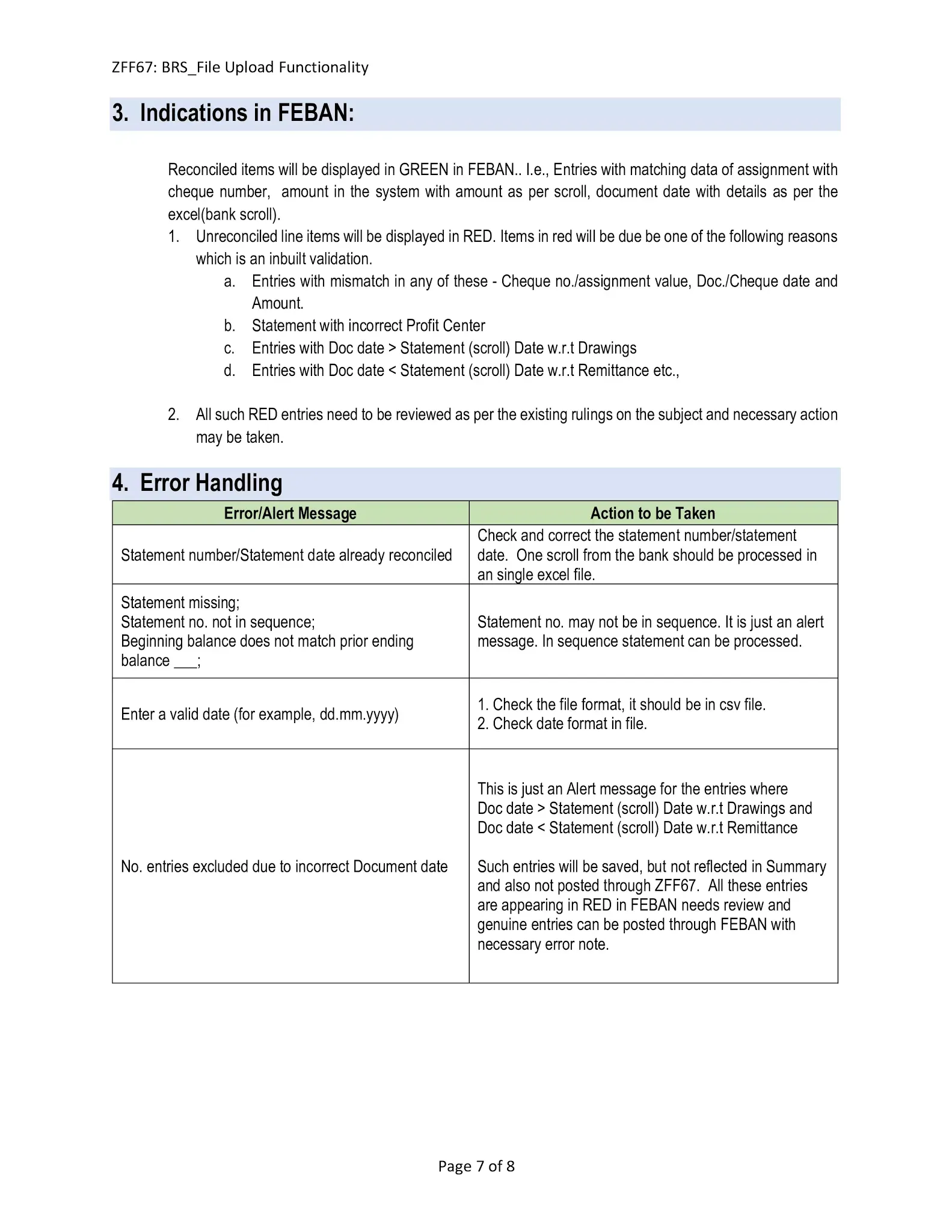 Standard Operating Procedure (SOP) Manual Bank Reconciliation with File ...