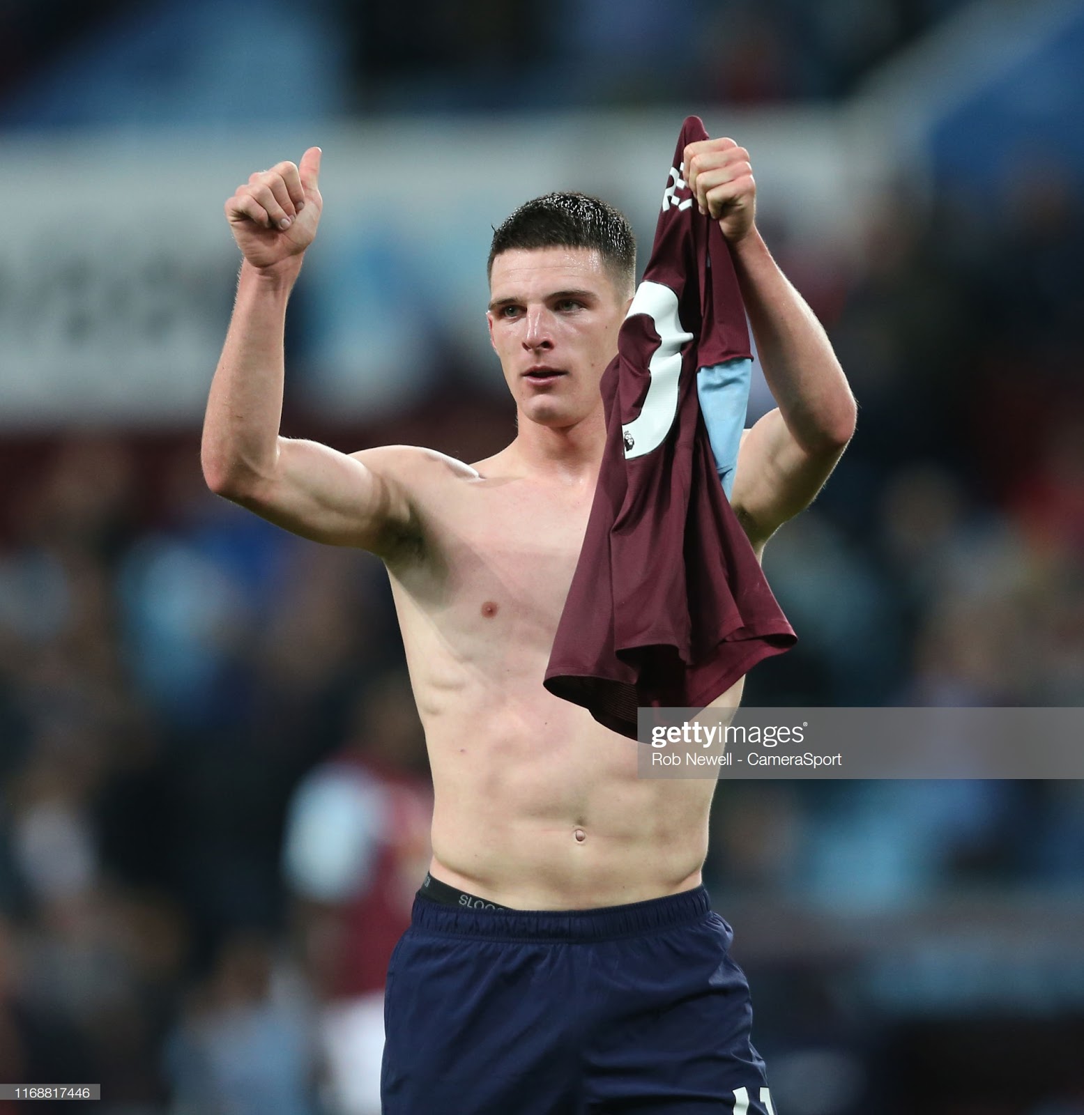 Footballers in underwear: DECLAN RICE