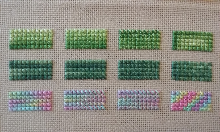 The Copper Fox: How To Stitch With Variegated Thread