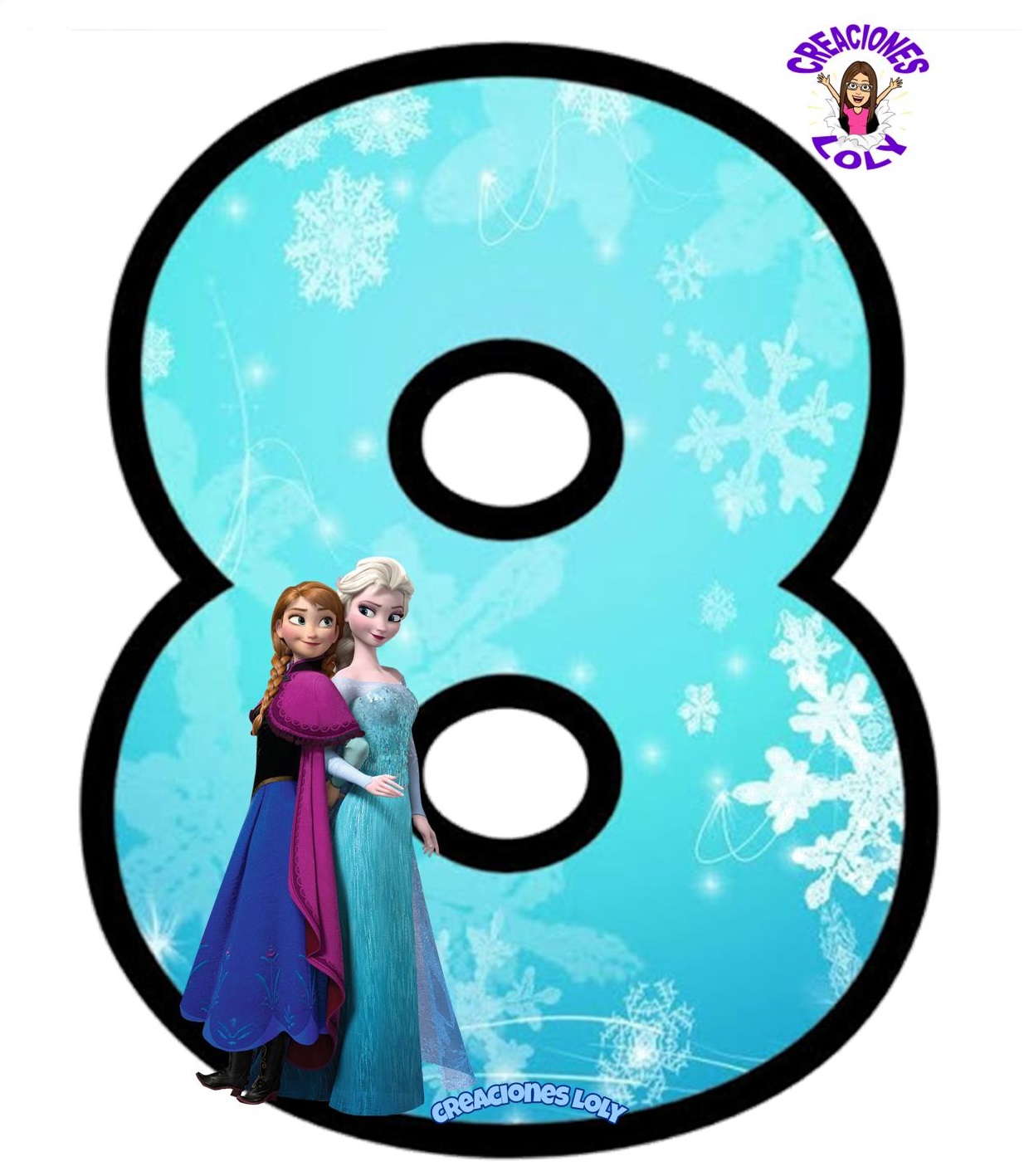Creaciones Loly: Números Frozen