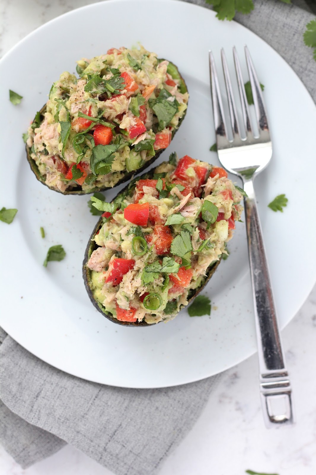 Tuna Stuffed Avocados
