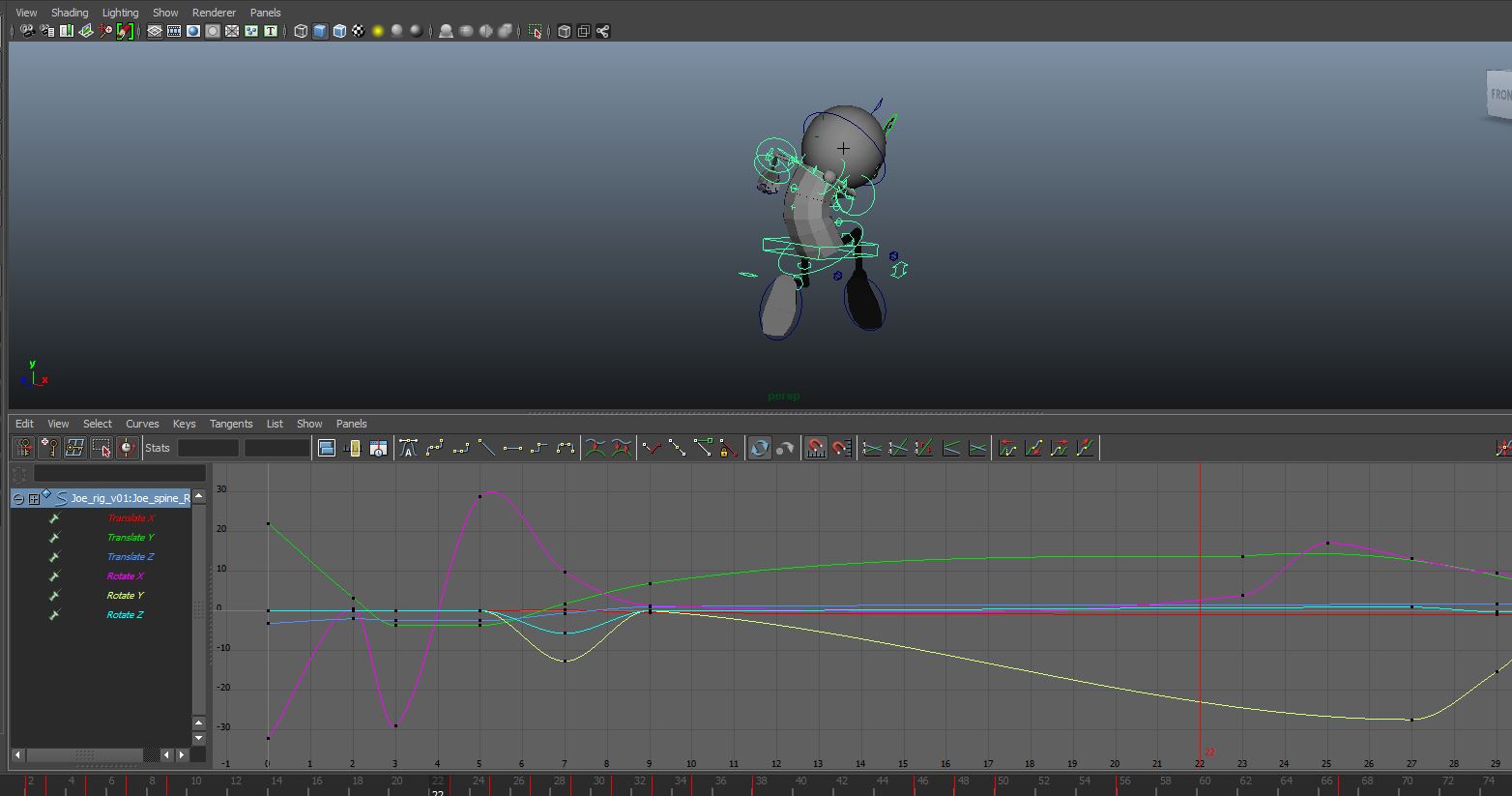 (a bit of a technical) Animation blog: Change rotation curve colors in Maya