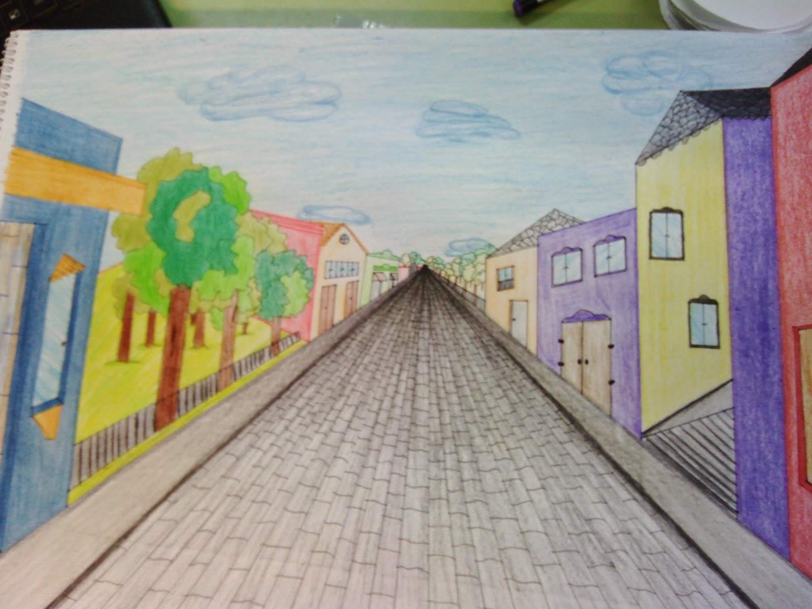 4º ESO EPVA: LÁMINA 7.- PERSPECTIVA CÓNICA FRONTAL U OBLÍCUA.