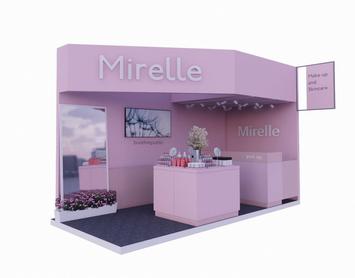 Booth Pop-up Store Mirelle Beauty - Booth Republic
