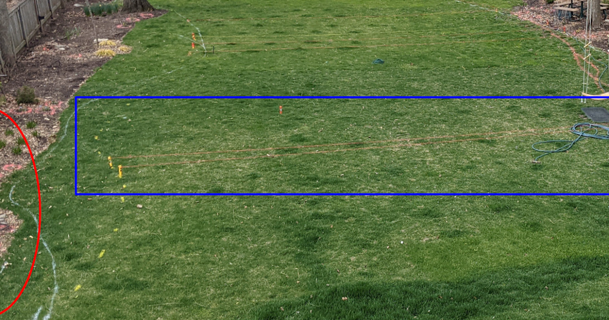 Backyard Curvilinear Landscape Beds - Cut into Final Form - April 2021