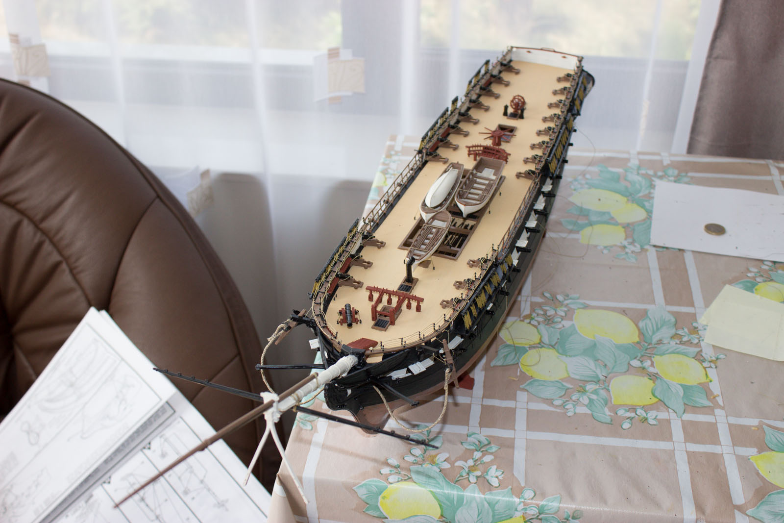 Sailing Ship Models: USS Constitution - Mounting the Anchors