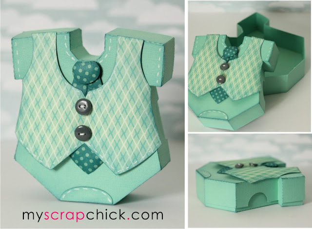 Onesie Gift Boxes and Baby Shower Cards - myscrapchick