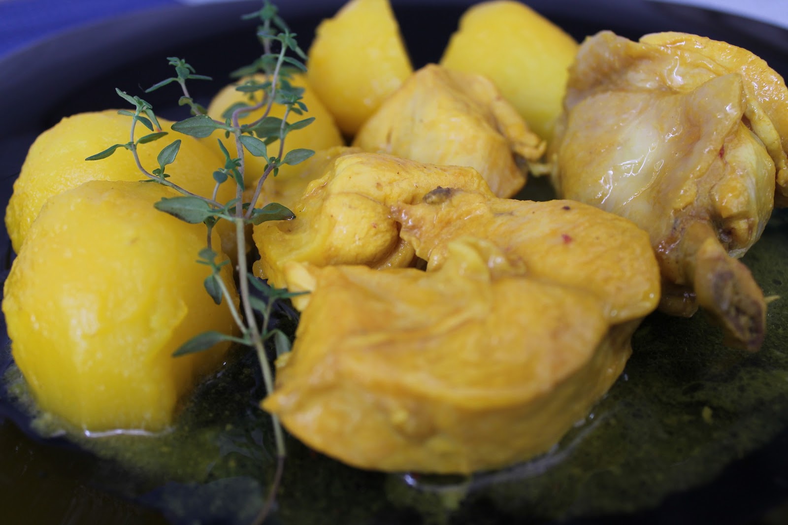 Mis Recetas: Pollo amarillo.