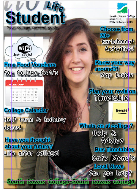 Magazine Task: Finished Student Magazine Cover