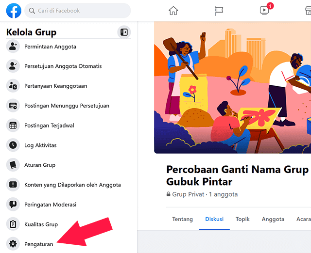 Cara Mengganti Nama FB (Facebook) di HP dan PC - Gubuk Pintar