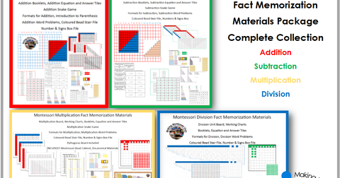 "Making Montessori Ours": Montessori Multiplication Fact Memorization ...