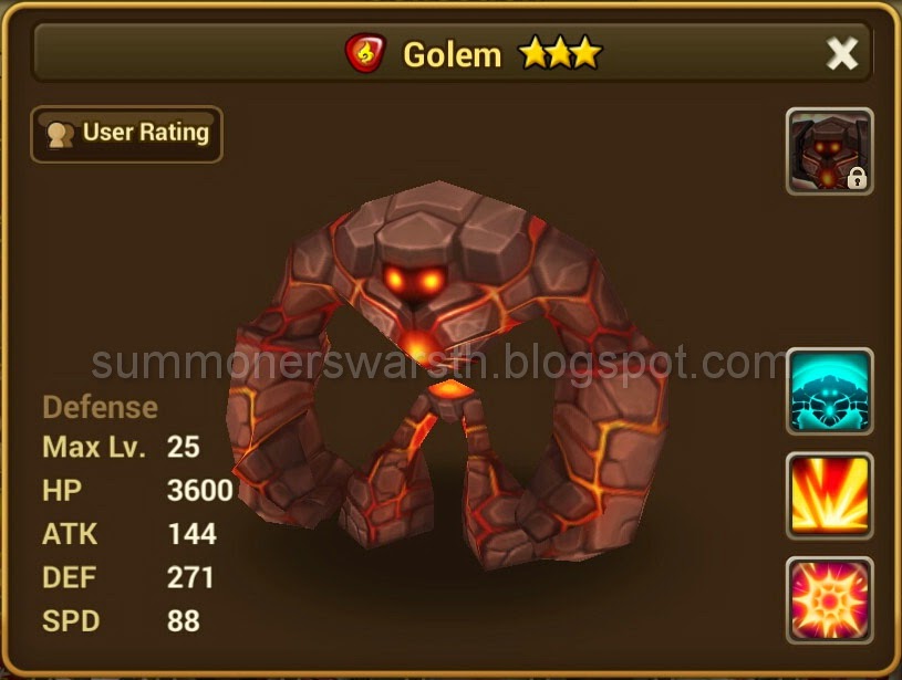 Golem (Fire) | Summoners War