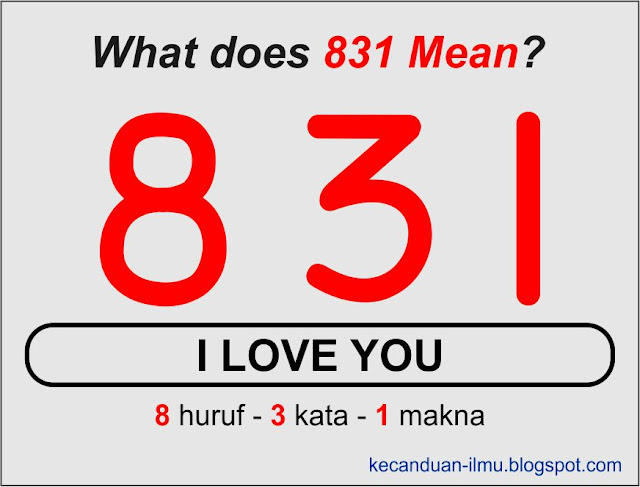 Makna dan Arti Angka 831 224 143 Meaning Romantis Viral Terbaru