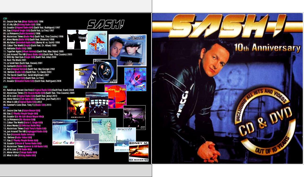 MUSICOLLECTION: SASH - Best Of (5CD + DVD) - 2013