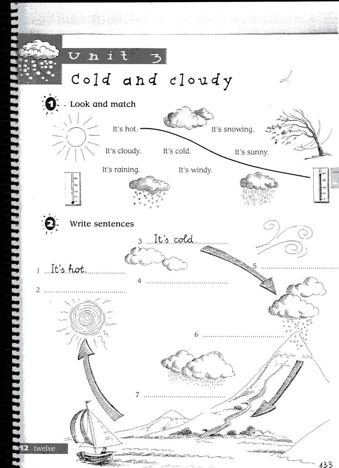 Fichas de inglés: Ficha Weather 2: Weather printables