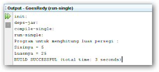 PROGRAM LUAS PERSEGI DENGAN JAVA | belajar java dan tutorial netbean