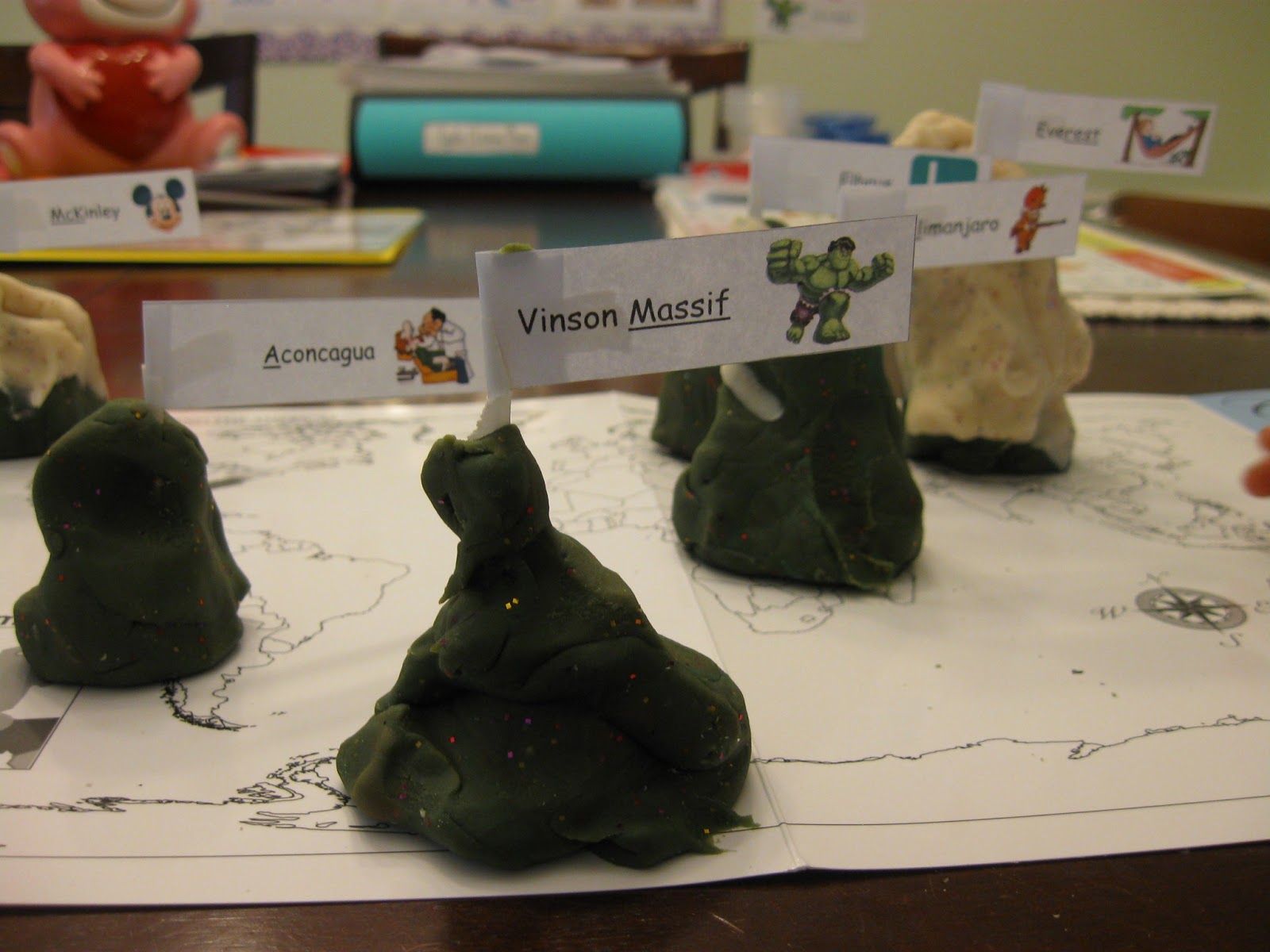 And Here We Go!: Play Doh Mountains and Reading