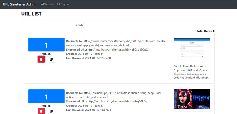 Simple Url Shortener Php Script With Source Code Free Source Code