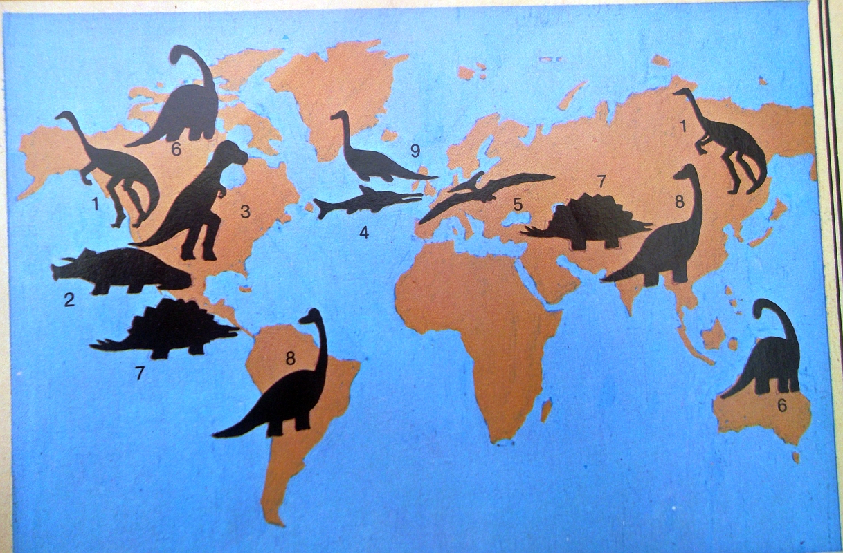 Locations Where Dinosaur Fossils Have Been Found Maps How Old Is This
