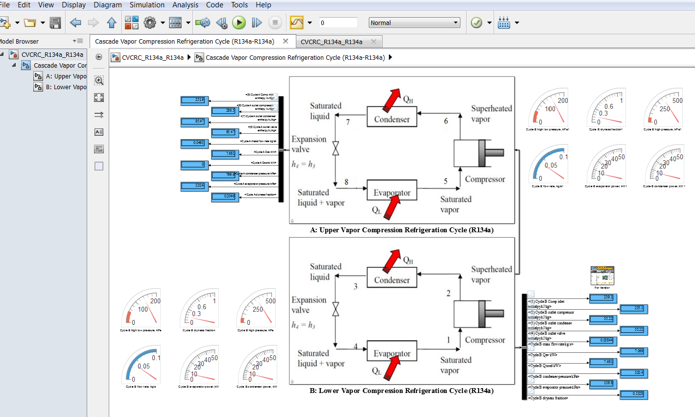 REDS Library: 54. Cascade Vapor Compression | Refrigeration Cycle ...