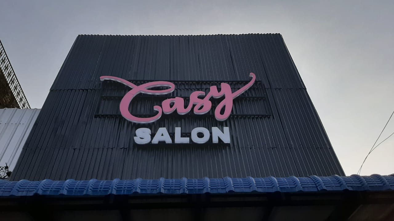 Letter Timbul dan Neon Box Salon Medan
