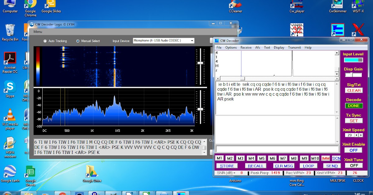 SV1GRN: CW Decoder Logic