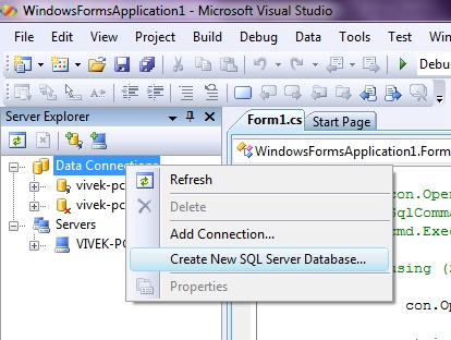 Visual studio server explorer sqlexpress - opecigo