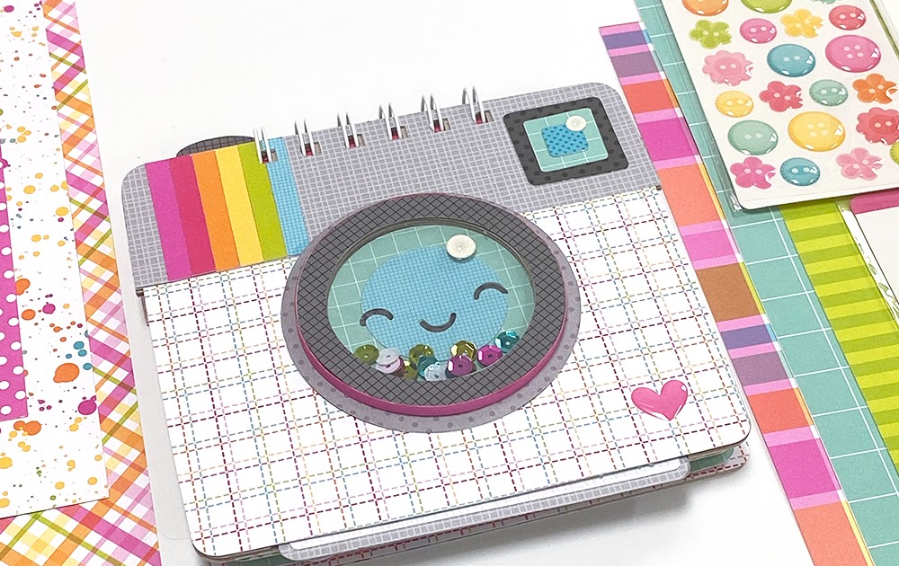Doodlebug Design Inc Blog: CUTE & CRAFTY SHAPED MINI ALBUM | with Kathy