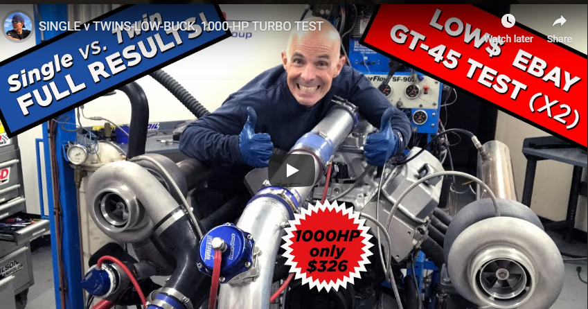 Turbo Videos : Richard Holdener :454 V8 : Twin Turbos vs Single ...