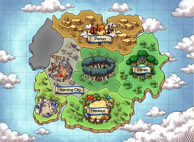 Maplestory Adventures Site: Maplestory Adventures World Map