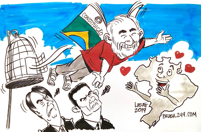 Blog de Biologia: Charge de Carlos Latuff: Lula Livre