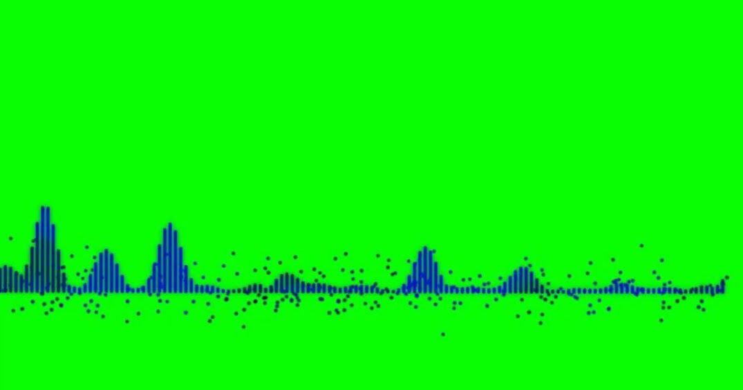 Top green screen line audio spectrum | New line audio spectrum - all web