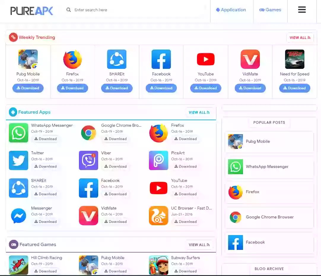 Pure APK – Premium Version Responsive Blogger Template Free Download ...