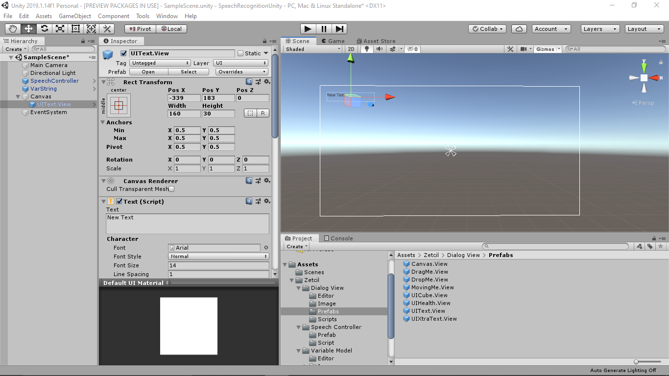 Unity Speech Recognition Tutorial #01 - Hello World