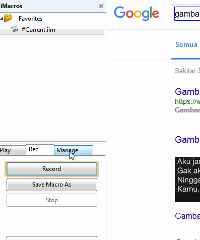 Petunjuk dan pengaturan imacros - Full version update