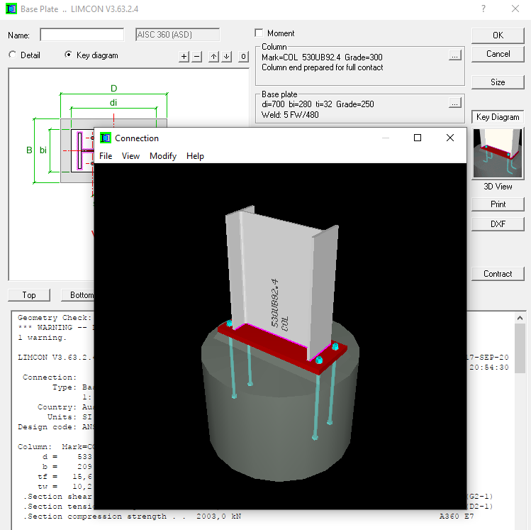 Bentley Limcon - Software Analisa Sambungan Struktur Baja