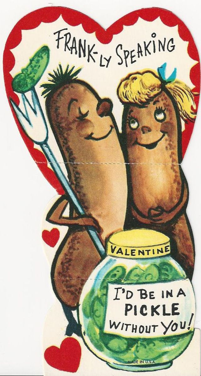 “I’d Like To MEAT a Valentine. How About You?” ~ Vintage Everyday