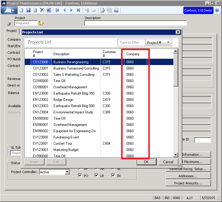 Microsoft Dynamics SL : 2015