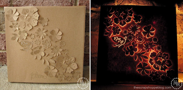 Backlit Canvas Art - The Scrap Shoppe - paper crafts