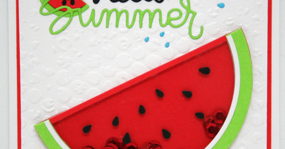 lo Scrapbooking di Veronica: watermelon shaker card