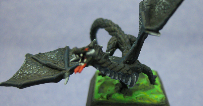 Miniature Painting: Reaper Miniatures Dragon Hatchling Black - 77273