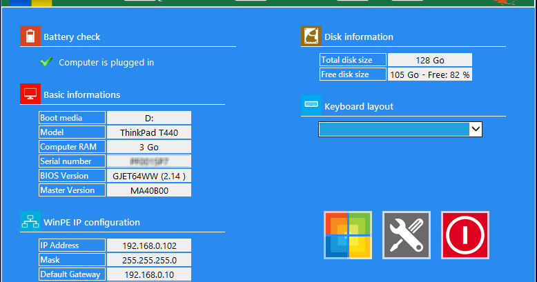 MDT Wizard : Show System informations on the WelcomeWiz_Choice.xml ...