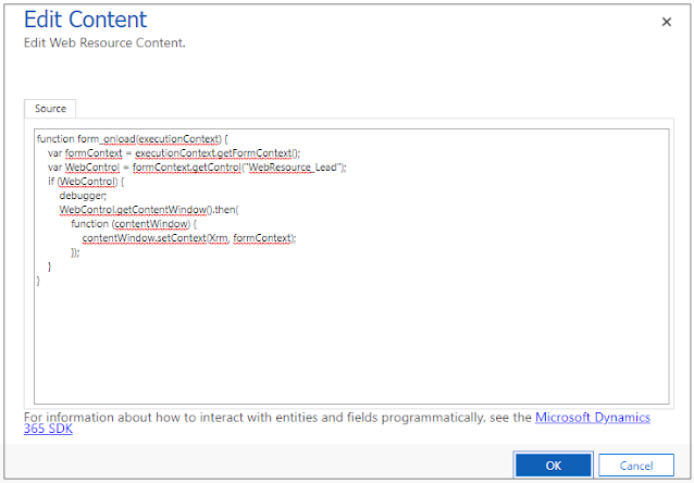 How To Use Formcontext In Web Resource In Dynamics 365 V9 Moazam