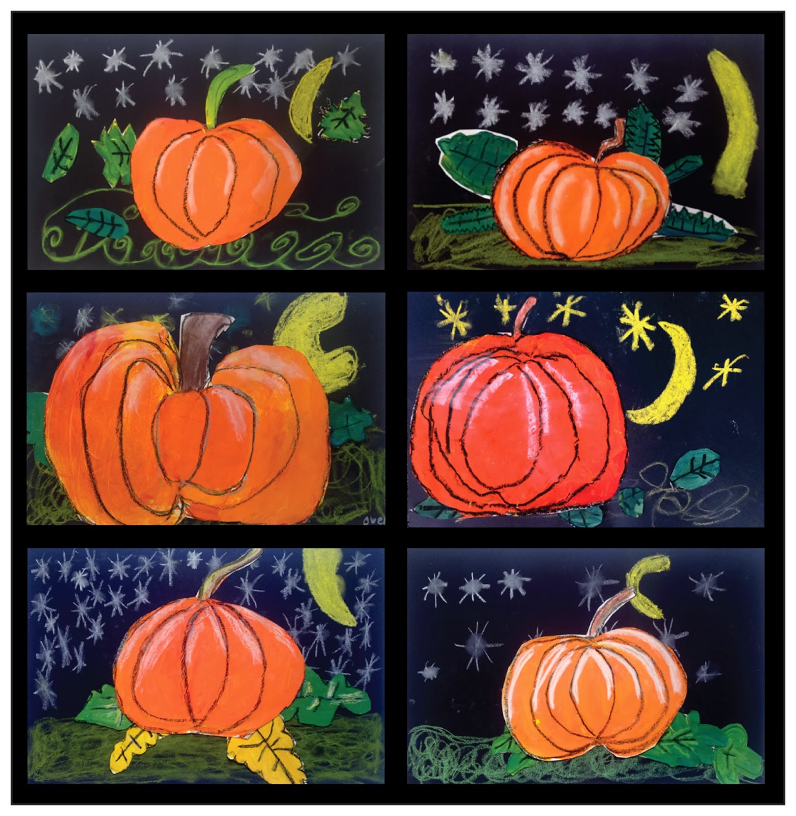 St. Mary's Art Room: 3rd Grade Great Pumpkins!