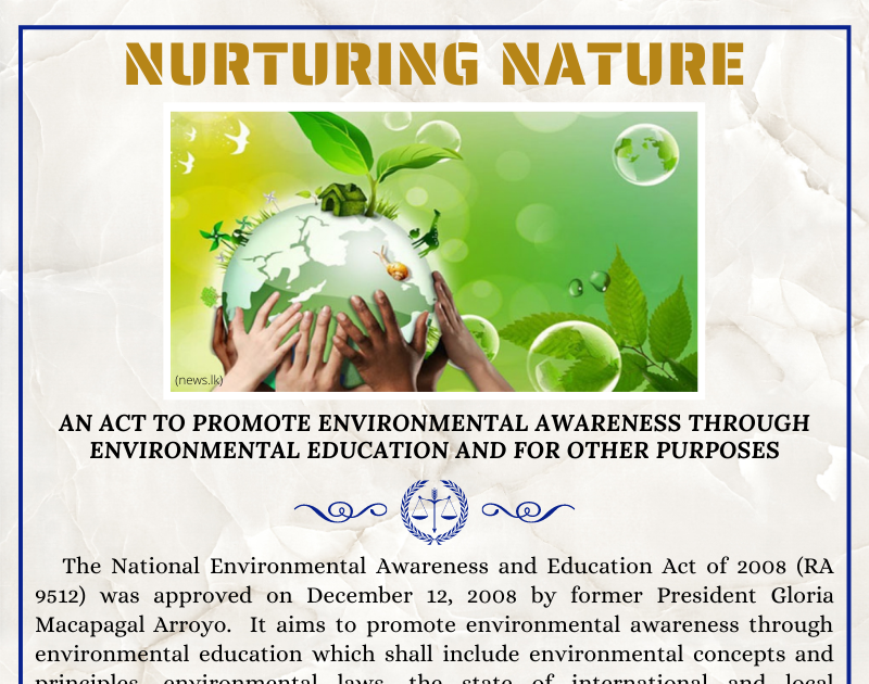 Republic Act No. 9512 - National Environmental Awareness and Education ...